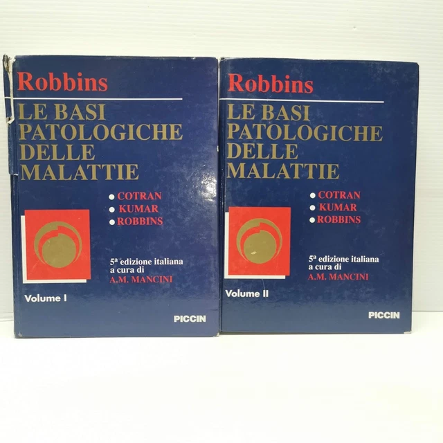 LE BASI PATOLOGICHE delle Malattie vol.1-2/Cotran-Robbins/Piccin 1997 ...