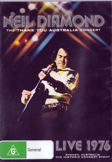 NEIL DIAMOND THE Thank You Australia Concert DVD Region 4 PAL NEW ...