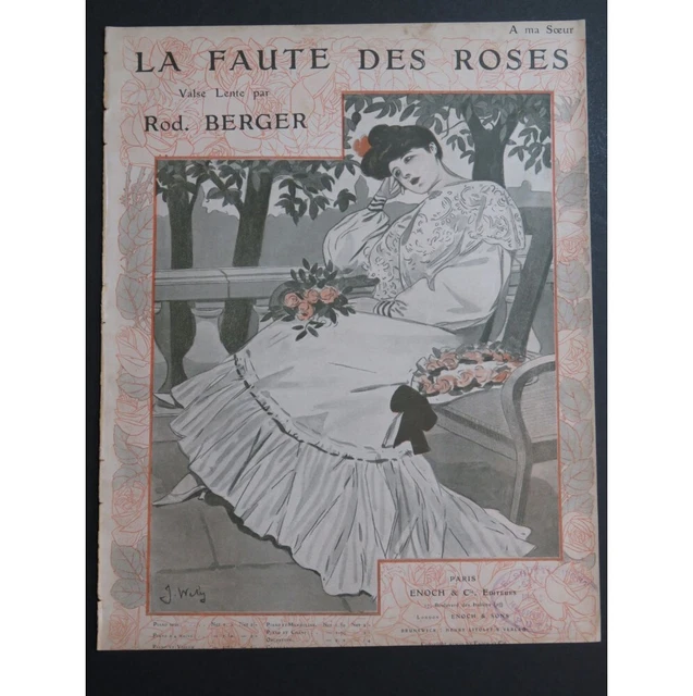 PASTORE RUDOLPH LA Colpa Rose Piano 1903 EUR 49,96 - PicClick IT