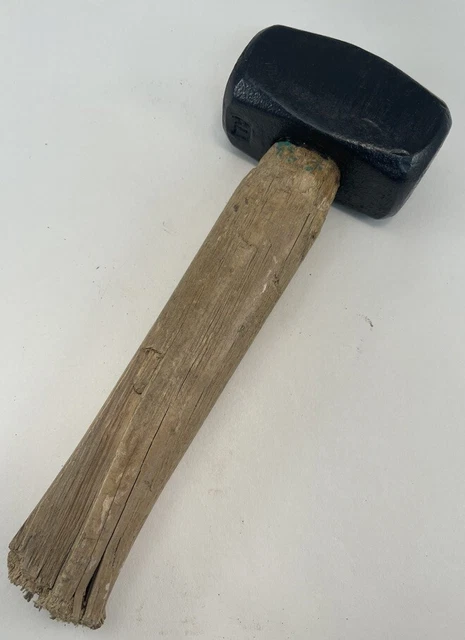 OLD VINTAGE BLACKSMITHS Masons Tools/ Brick/Lump Hammer 2 1/2 lbs D9 ...