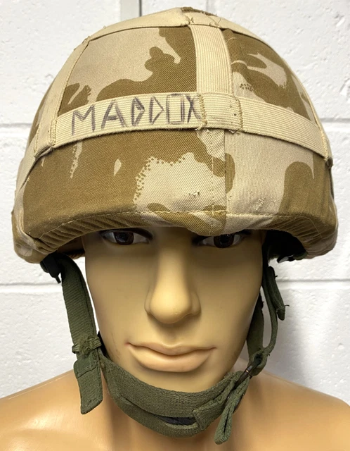 BRITISH MILITARY ISSUE Mk.6 Ballistic Combat Helmet with Desert DPM ...