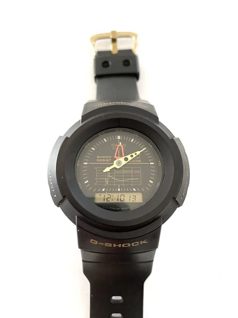 CASIO AW-500 GRAPH Limited Ana-Digi Watch 38mm Gold/Black Used £135.53 ...