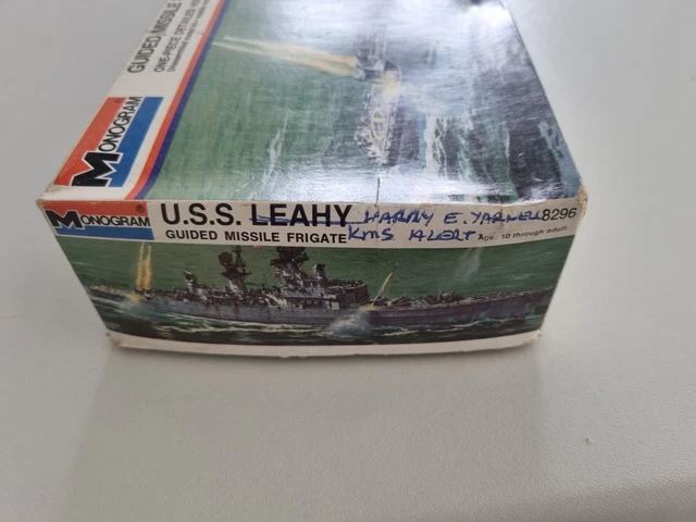 MONOGRAM USS LEAHY US Navy Guided Missile Frigate Revell Airfix 1976 £7 ...