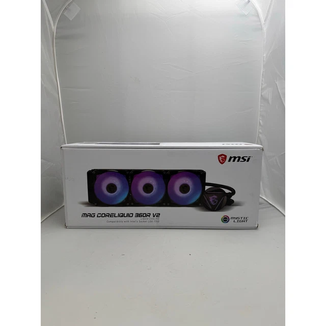 MSI MAG CORELIQUID 360R V2 AIO ARGB Liquid CPU Cooler - Open Box $120. ...