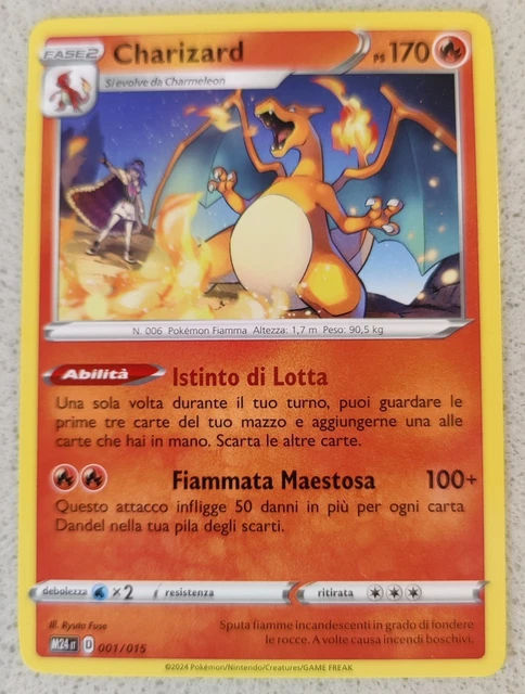 POKÉMON CHARIZARD - McDonald's Promo - Carta - Card 001/015 M24 IT 2024 ...