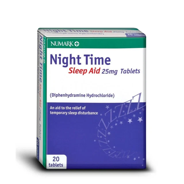 NUMARK SLEEP AID Tablets 25MG x 20 - FAST DELIVERY - MAX TWO BOXES PER ...