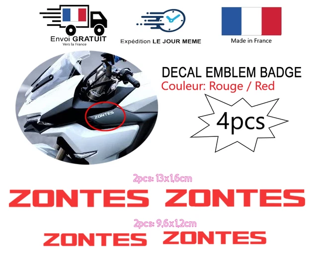 ZONTES LOGO VINYL Moto Decal Autocollant Stickers casque 125 scrambler ...