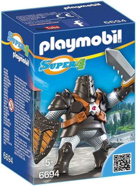 PLAYMOBIL 6684 LE Colosse Noir Chevalier Epée Bouclier Super 4 Rare EUR ...