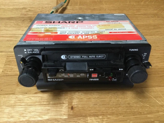 VINTAGE SHARP STEREO Car Radio Cassette Player RG5850E new old stock ...