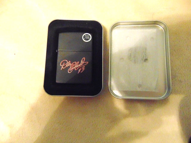 ZIPPO SCHWARZ MATT Dale Earnhardt Feuerzeug neu im Karton mit allen ...