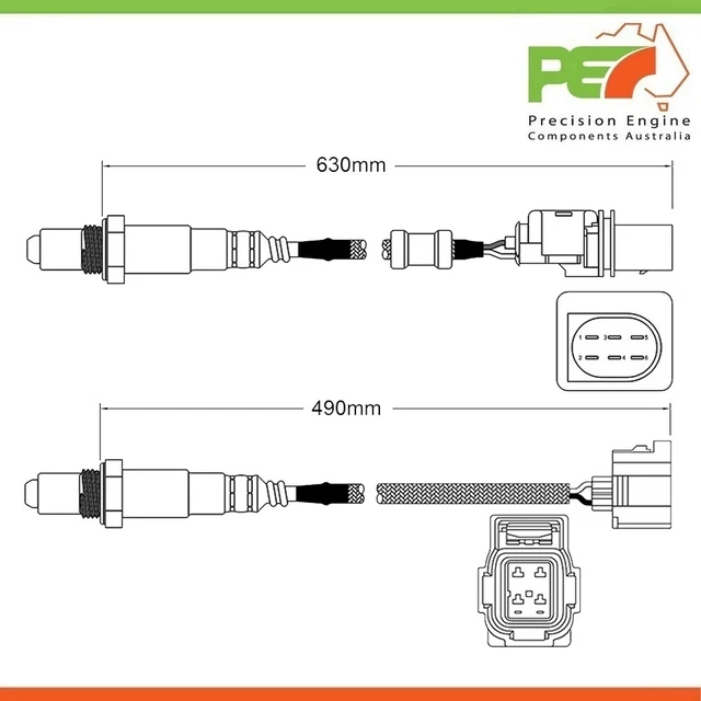 2X OEM PRE-CAT & Post-Cat Oxygen Sensors For Mercedes Benz E200 W213 ...