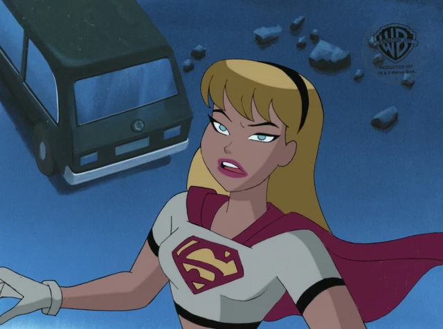 SUPERMAN ANIMATED SERIES-ORIGINAL Production Cel/Drawing-Supergirl ...