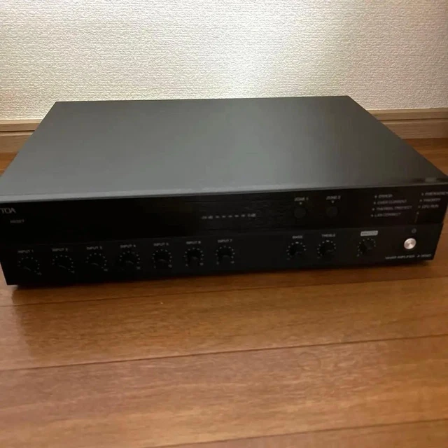AMPLIFICATEUR TOA A3606D Pa 4 micro entrées sélecteur 2 zones d ...