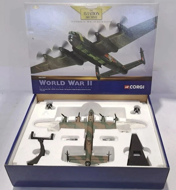 CORGI AA32607 WORLD War 2 Avro Lancaster MkI "G For George"- Mint, good ...