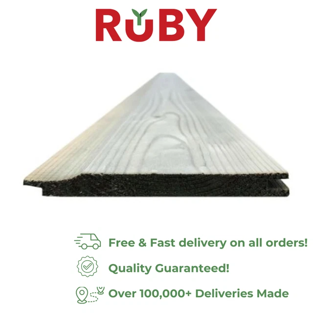 TIMBER SHIPLAP CLADDING Treated Softwood Tongue and groove Planed ...