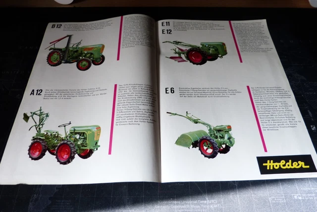 ORIG.HOLDER SCHLEPPER B12,E11,E12,E6,A12,E4,E3 Prospekt/Broschüre EUR 14,99 - PicClick DE