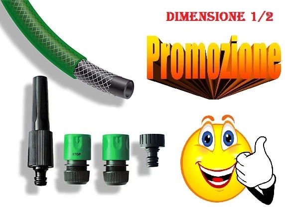 KIT IRRIGAZIONE PISTOLA Con Raccordi Per Tubo Acqua Giardino Fiori ... KIT IRRIGAZIONE PISTOLA Con Raccordi Per Tubo Acqua Giardino Fiori ...