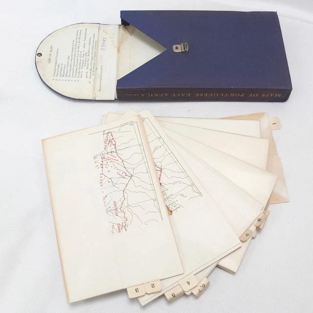 WW1 MAPS OF Portuguese East Africa Map Case Zanzibar Naval Intelligence ...