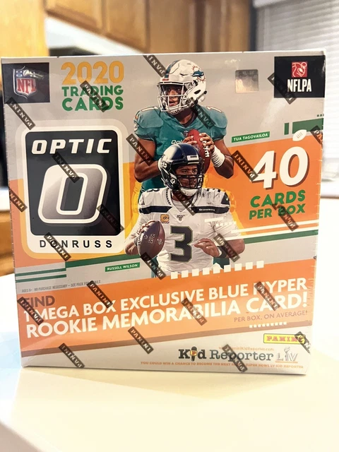 2020 PANINI DONRUSS Optic NFL Football Mega Box - Factory Sealed - Blue ...