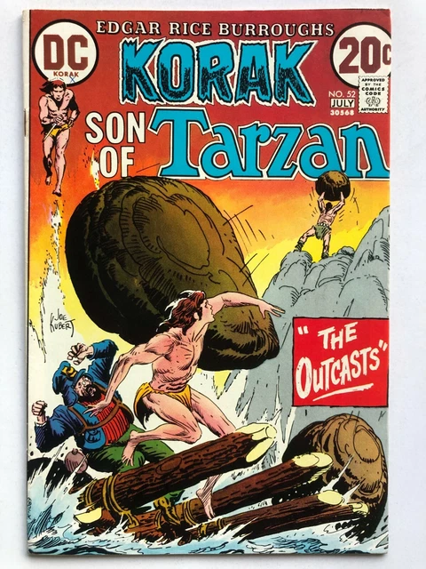 KORAK SON OF Tarzan #52 Comic 1973 - DC Comics - Edgar Rice Burroughs ...