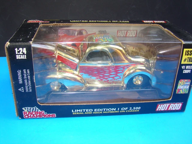 NOS RACING CHAMPIONS Hot Rod Magazine 41 Willys Coupe Drag Édition Limitée EUR 9,28 - PicClick FR