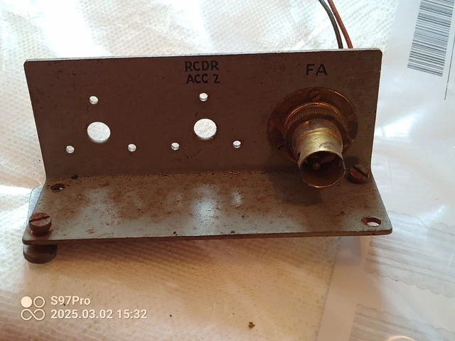 GPO STROWGER EXCHANGE RACK ALARM BRACKET, GREY with 1 HOLDER (Used ...