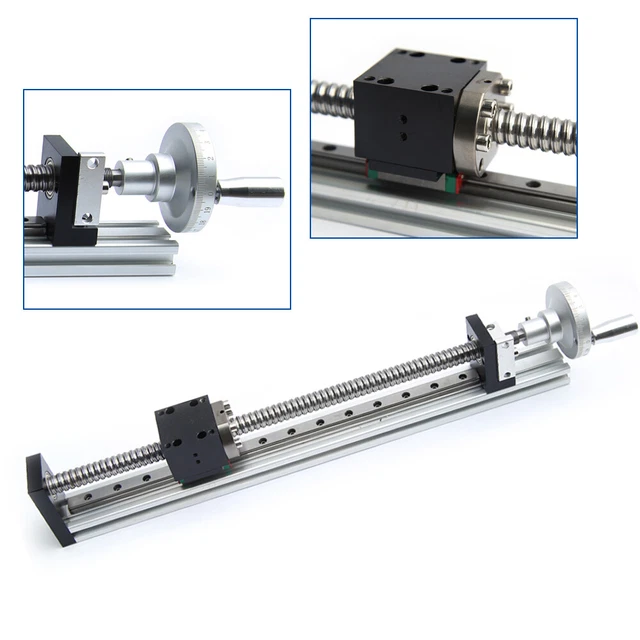 8/36&MANUAL LINEAR MOTION Actuator Rail Guide Slide CNC Finishing ...