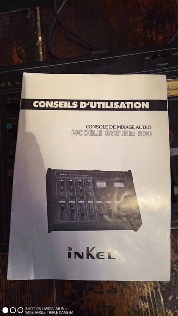 INKEL - CONSOLE de mixage audio modèle système 800 - analogique EUR 90 ...