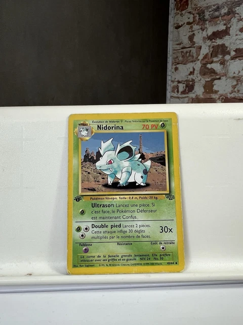 CARTE POKÉMON NIDORINA 40/64 EDITION 1 ED1 Jungle VF FR EUR 7,00 - PicClick FR