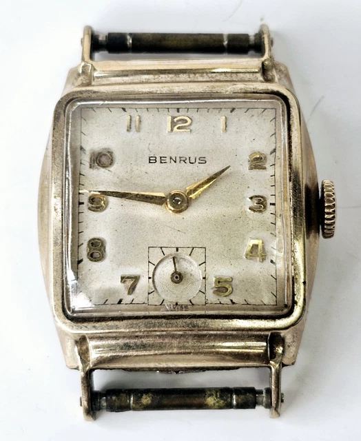 VINTAGE BENRUS MODEL BA2 17 Jewels 10K Rolled Gold Plate Parts or ...
