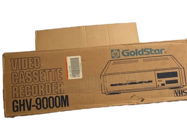 GOLDSTAR GHV-9000M VHS HiFi Video Cassette Recorder w/ Cords And Remote ...