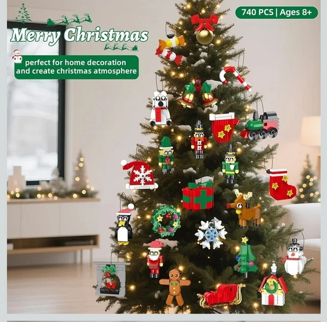 ADVENT CALENDAR 2025 Christmas Ornaments Building Set Christmas Toys ...
