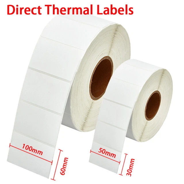 DIRECT THERMAL COURIER Shipping Label Sticker 50x30mm 100x60mm $35.90 ...