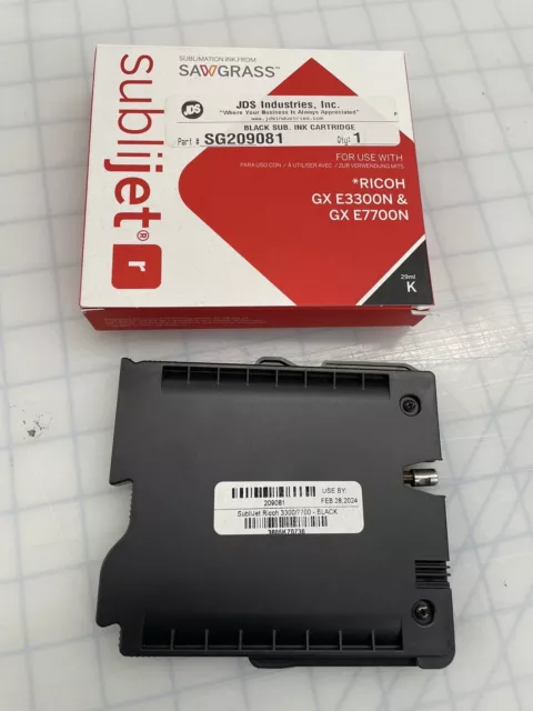 SAWGRASS SUBLIJET RICOH Black Subligation Ink GX E3300N GX E7700N EXP ...