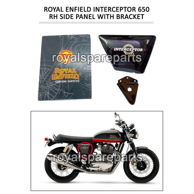 GENUINE ROYAL ENFIELD "Interceptor 650cc RH Side Panel With Bracket" $82.50 - PicClick AU