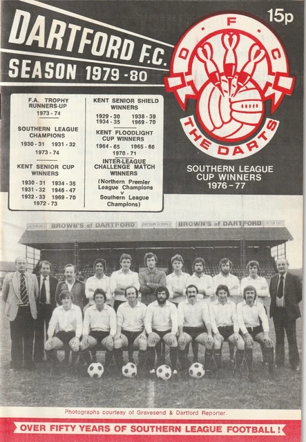 DARTFORD FC 1979-80 Home Programmes £3.50 - PicClick UK