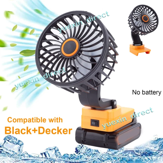 PORTABLE RECHARGEABLE MINI Air Cooler Fan Cordless For Black&Decker 20V ...