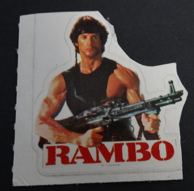 BRAVO-AUFKLEBER RAMBO SYLVESTER Stallone Star-Stickers 80er Jahre Mini ...