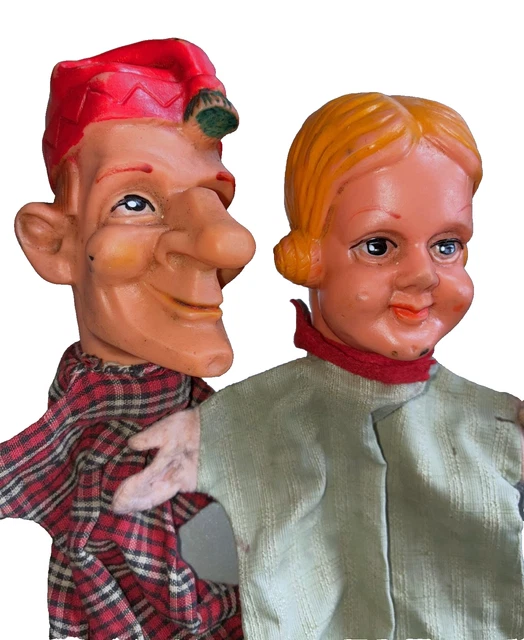 4X OLD HAND Puppets 1960er Years Punch-and-Judy Puppet Theatre ...