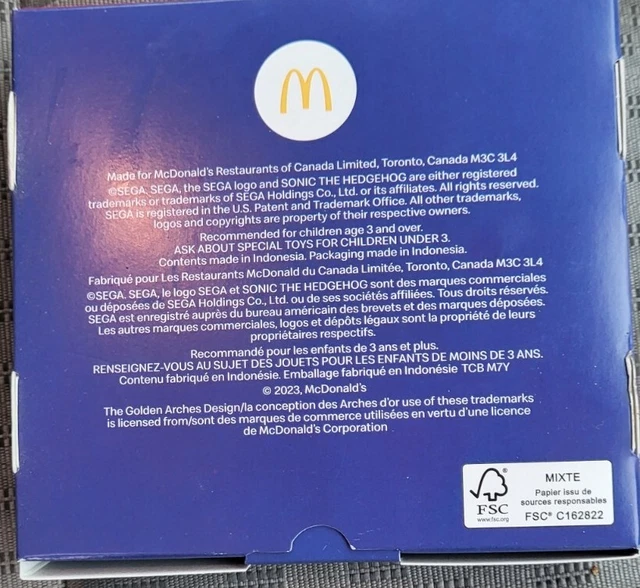 NEW MCDONALDS 2024 Sonic the Hedgehog Sonic Happy Meal Toy EUR 7,43 ...