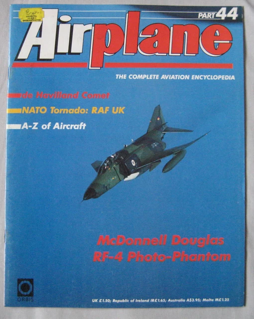 AIRPLANE ISSUE 44 McDonnell Douglas RF-4 Phantom , de Havilland Comet ...