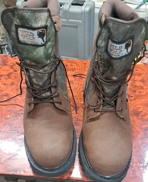WILD WOLF BY Rocky Thinsulate 800 Gram Camo & Brown Hunting Mens Sz 13 ...