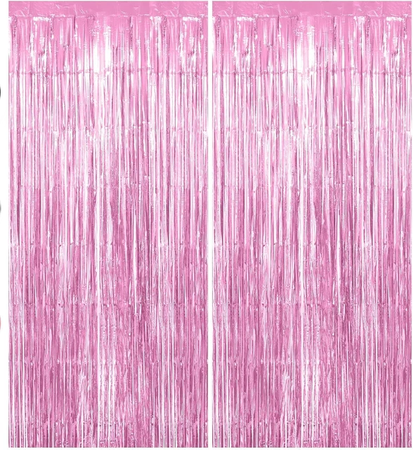 FOIL CURTAINS, PHOTO Booth Backdrop Tinsel Curtain Streamer for ...