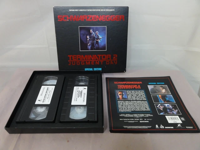 TERMINATOR 2 JUDGEMENT Day Special Edition VHS Box Set Behind The Scene ...