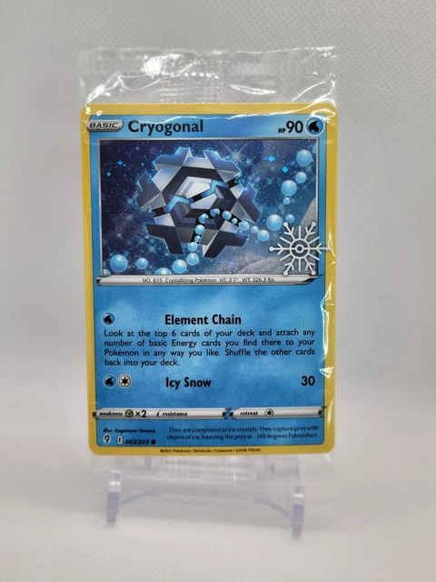 🔥 POKEMON TCG 🔥 Cryogonal 043/203 - S&S Evolving Skies - Snowflake ...