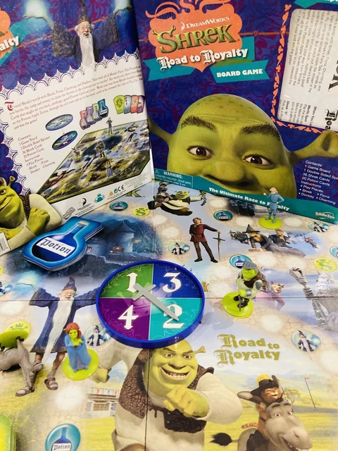 RARE! SHREK BOARD Game Road To Royalty Sababa Toys 2007 Dreamworks ...