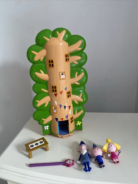 BEN HOLLYS LITTLE Kingdom Great Elf Tree Treehouse Wand & Figures RARE ...