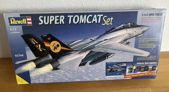 REVELL 05746 F-14D Super Tomcat Set 1:72 avec couleurs colle pinceau ...