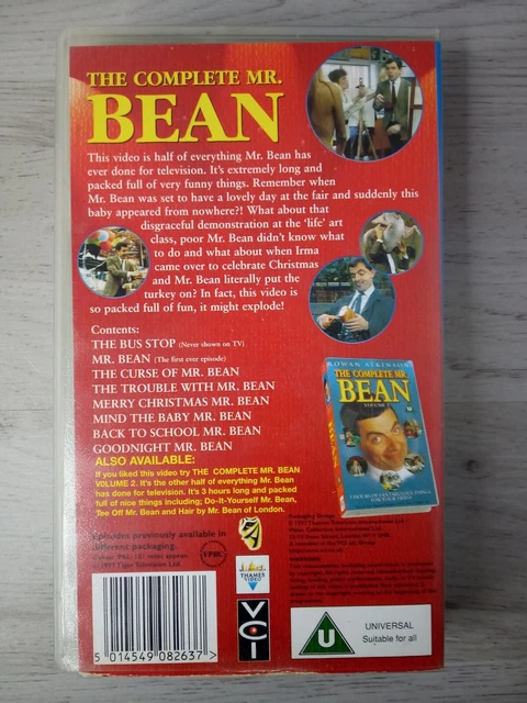 THE COMPLETE MR Bean Volume 1 Vhs - Rare Retro Vintage Collectors Tape ...