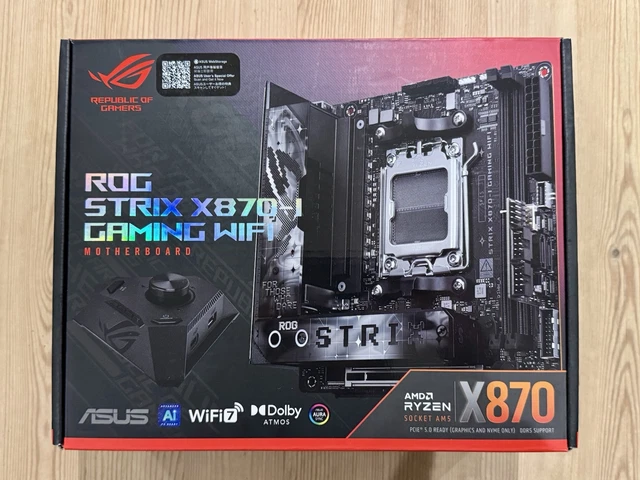 ASUS ROG STRIX X870-I GAMING WIFI AMD AM5 DDR5 Mini-ITX USB4 Wi-Fi 7 Motherboard £373.92 ...